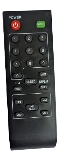 Ehop IT-1800 Compatible Remote Control for Intex Home Theater System ...