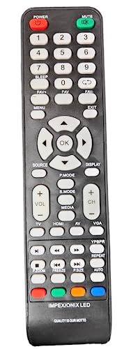 Ehop Compatible Remote Control for Onix Impex LED LCD TV – ehop.in